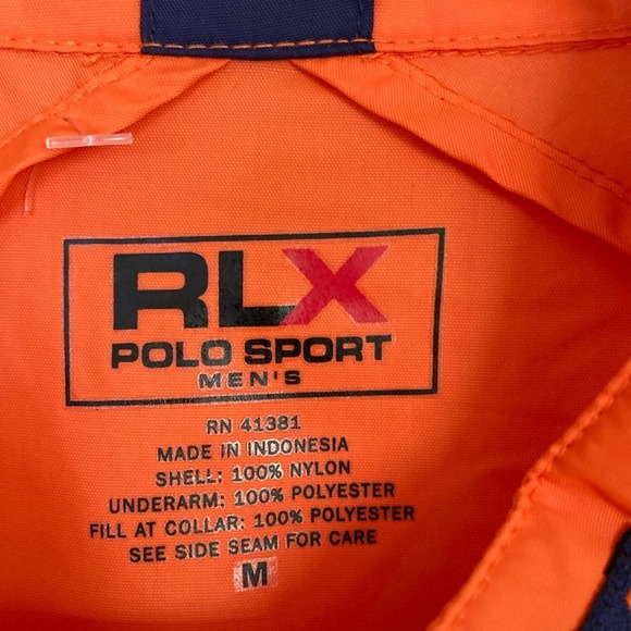 RLX Ralph Lauren | Jackets & Coats | Rlx Polo Sport Mens Orange Full ...